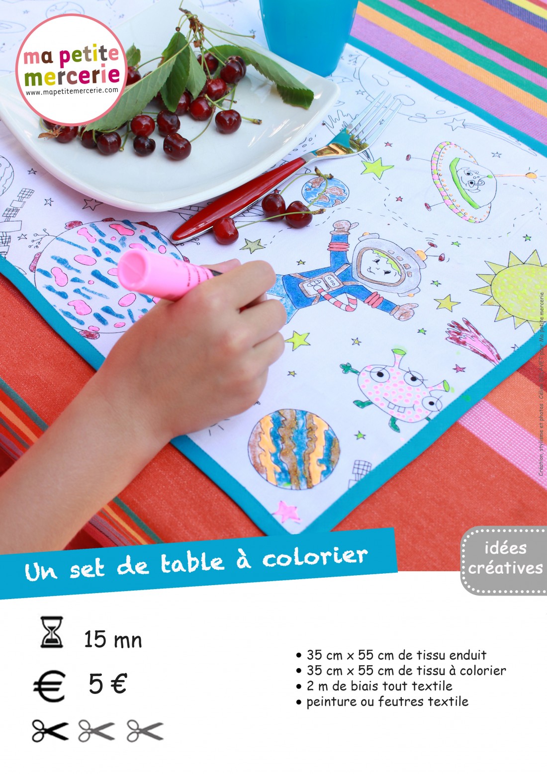 DIY : le set de table à colorier ! - Ma petite Mercerie, le blog