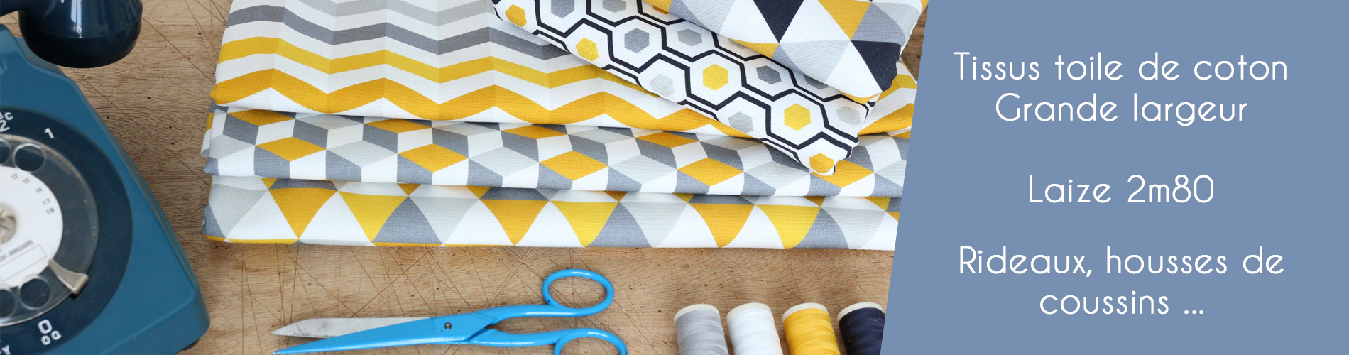 Tissus et coupon de tissus : mercerie, bouton à coudre, accessoires ...