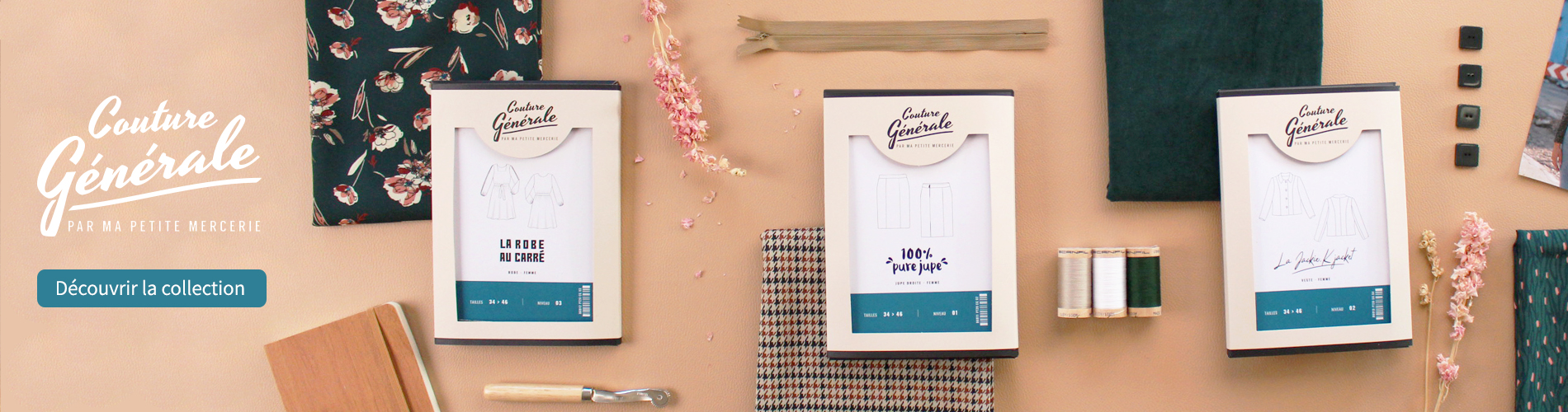 Tissus et coupon de tissus : mercerie, bouton à coudre, accessoires ...