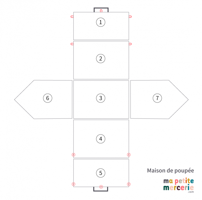 Ma Maison de poupée en tissu - Ma petite Mercerie, le blog