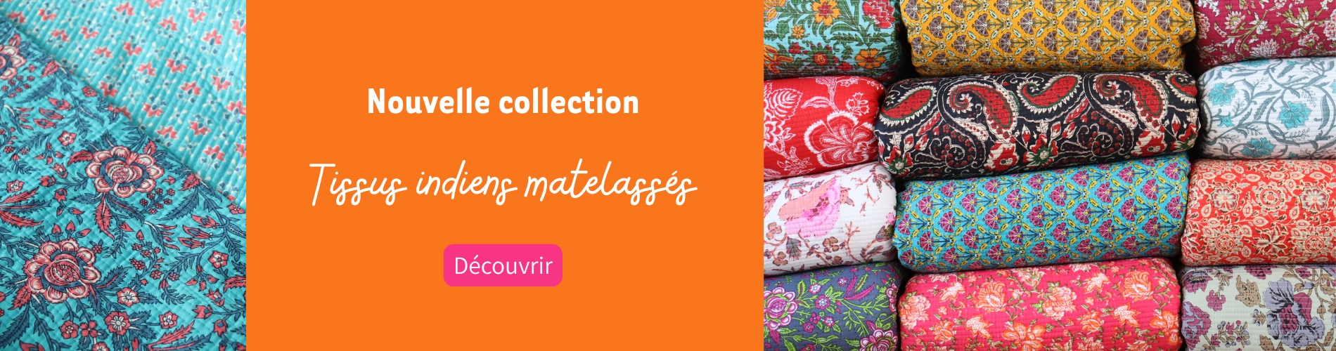 Tissus et coupon de tissus : mercerie, bouton à coudre, accessoires ...